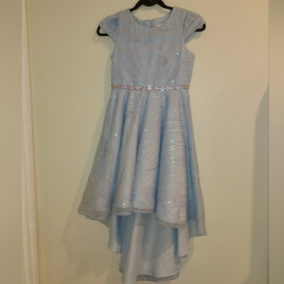 Rare Editions | Dresses | Rare Editions Blue Fit And Flare Dress With ...